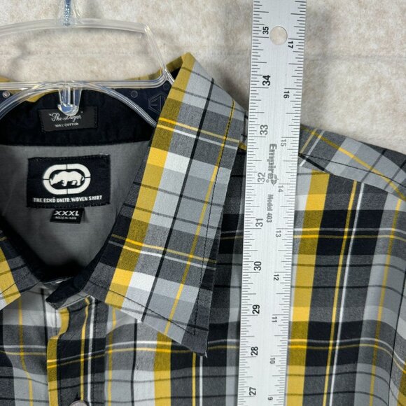 Ecko Unlimited | Shirts | Ecko Unltd The Dwyer Black Yellow Woven ...